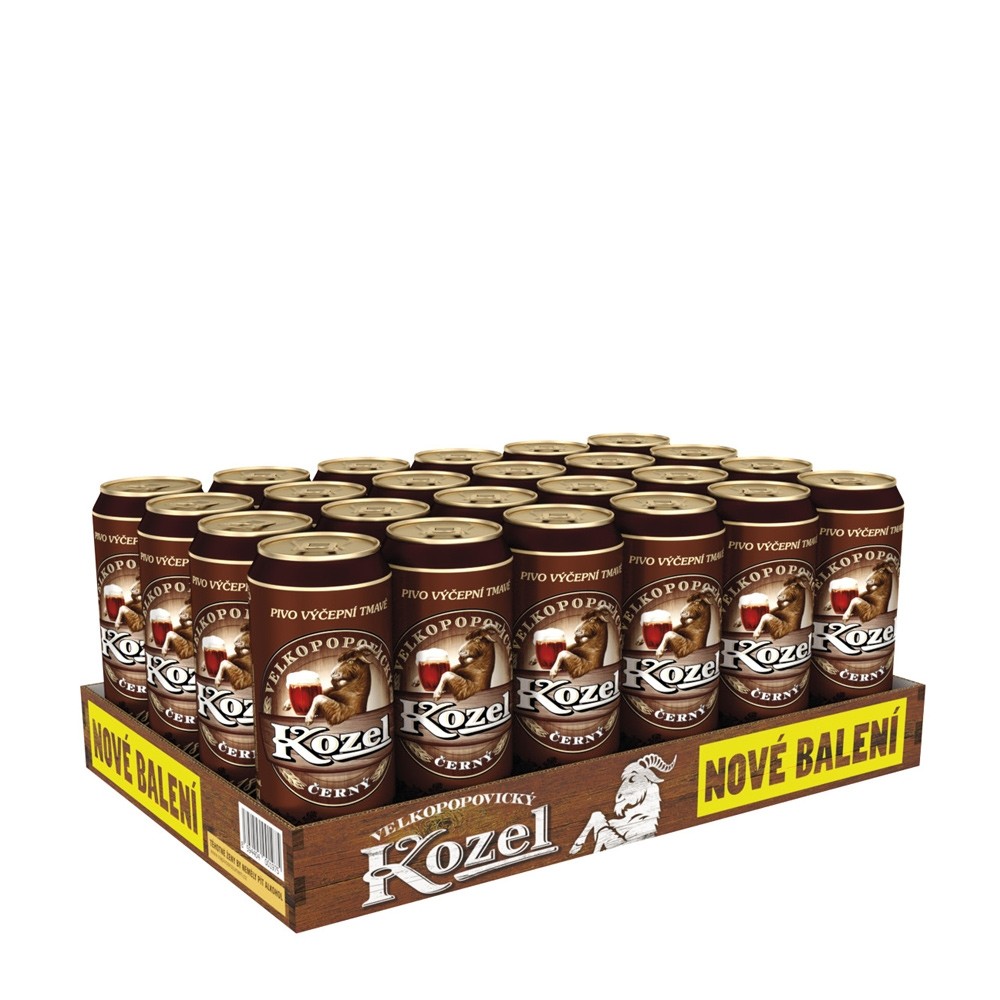 Kozel Cerny dunkles Schwarzbier vom Fass 0,5 liter Dosenbier Palette ...