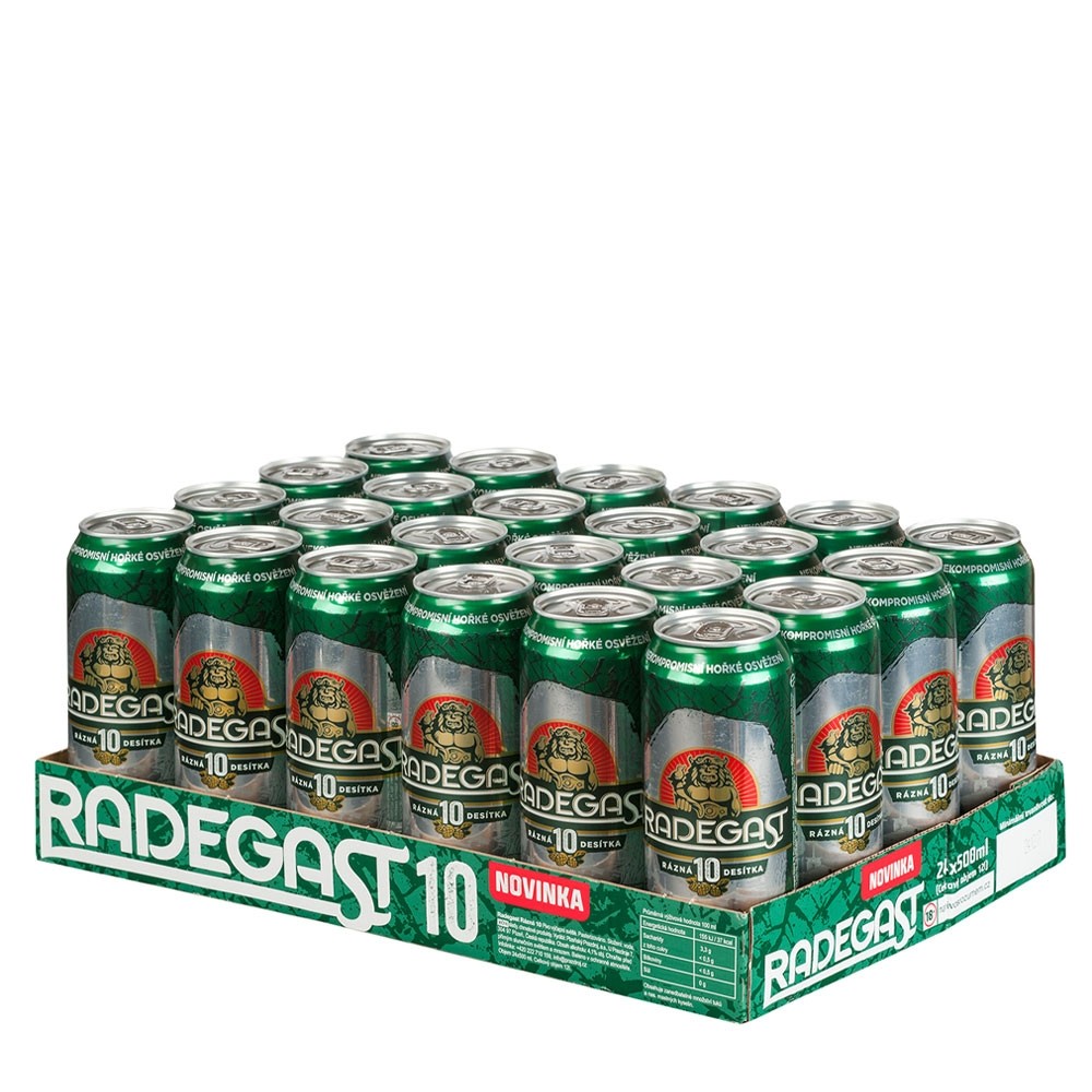 Radegast Rázná 10 helles Fassbier 24 x 500ml | Dosebier online kaufen ...