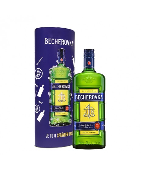 Becherovka Original 700ml Geschenkset inkl. 2 Gläser - Tschechischer ...
